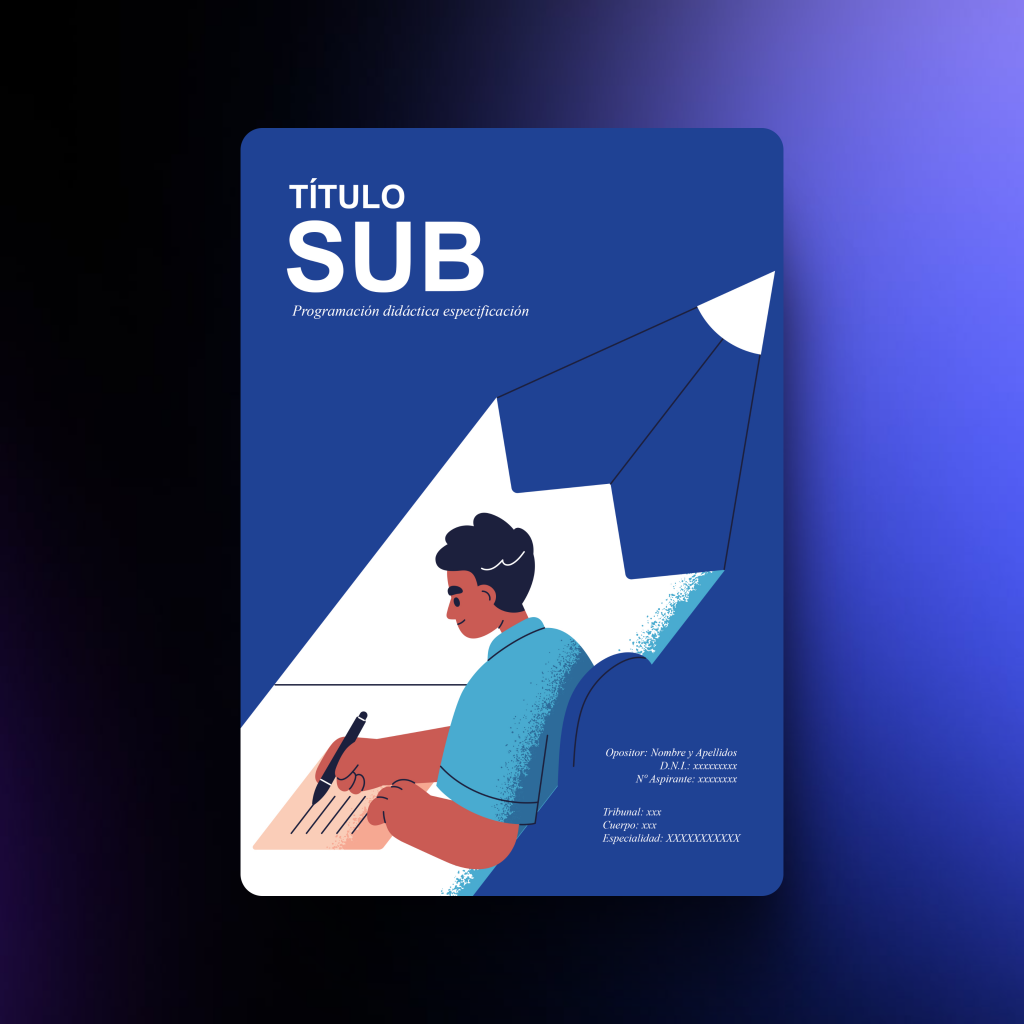 Plantillas de Portada Profesionales para tu Programación Didáctica