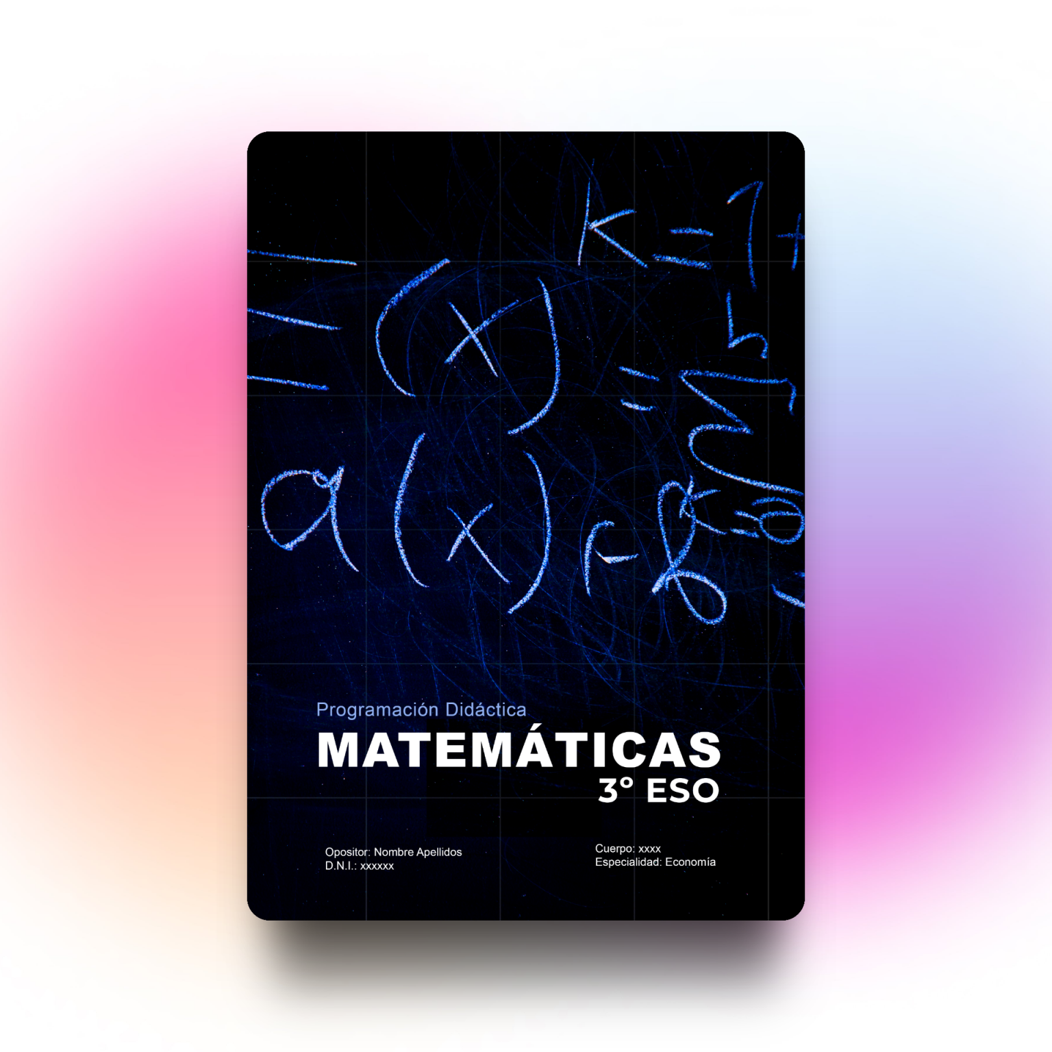 Plantillas de Portada Profesionales para tu Programación Didáctica